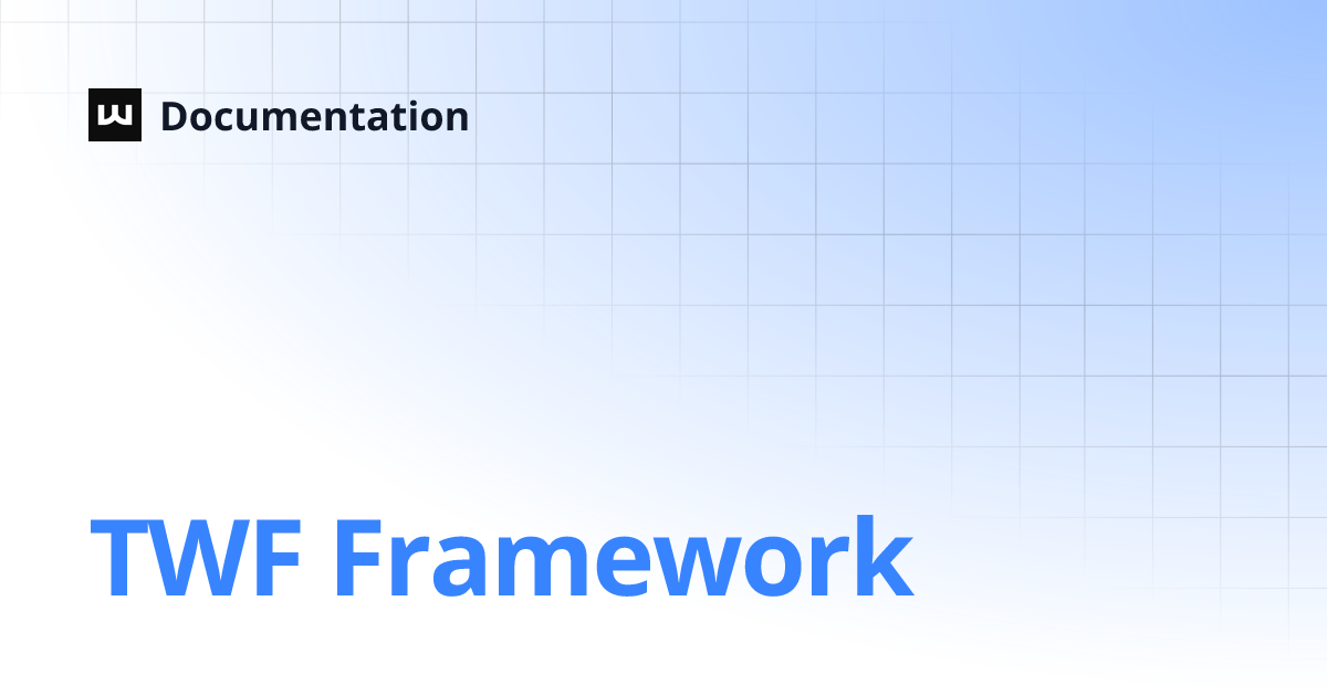 TWF Framework | Documentation