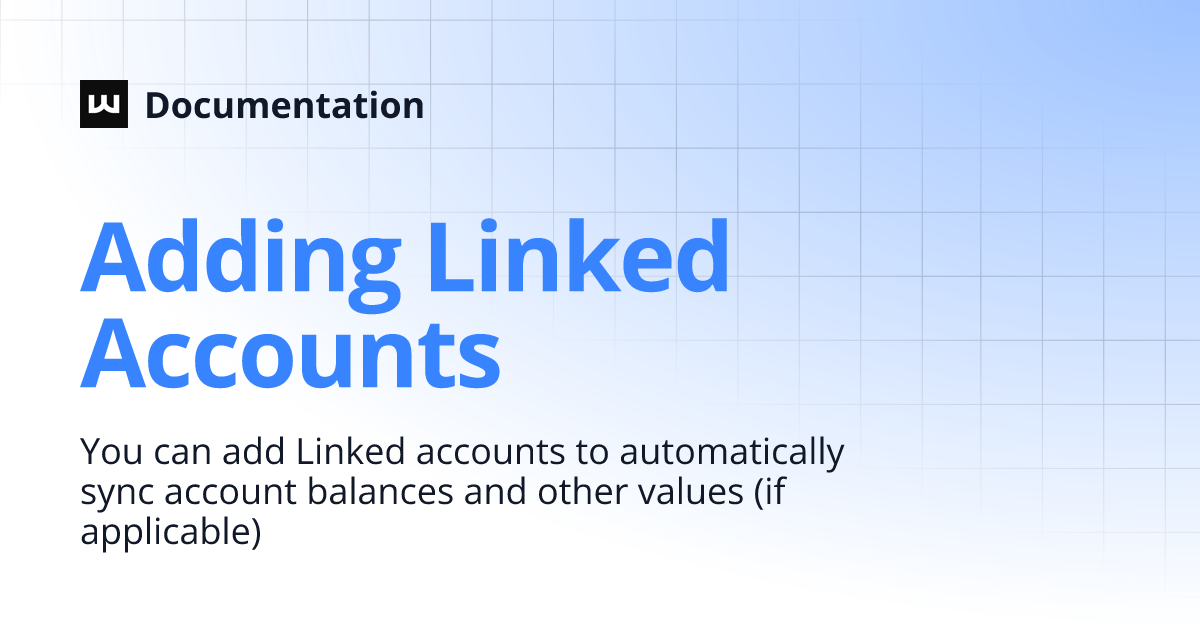 Adding Linked Accounts Documentation 5933